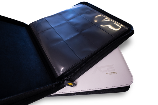 12 Pocket Zip Trading Card Binder - Black – Aussie Card Essentials